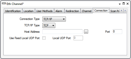 Drivers Guide - Configure a Channel's TCP/IP Connection Properties (Configure a Channel's ...